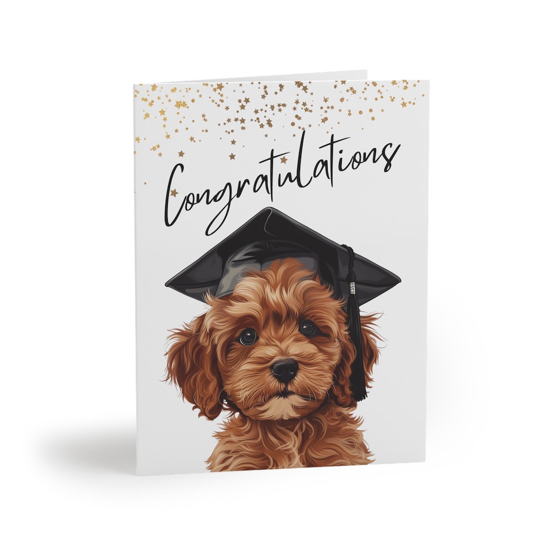 Cavapoo Graduation Card for Cavapoo Owner Cavapoo Card Gift for Cavapoo ...