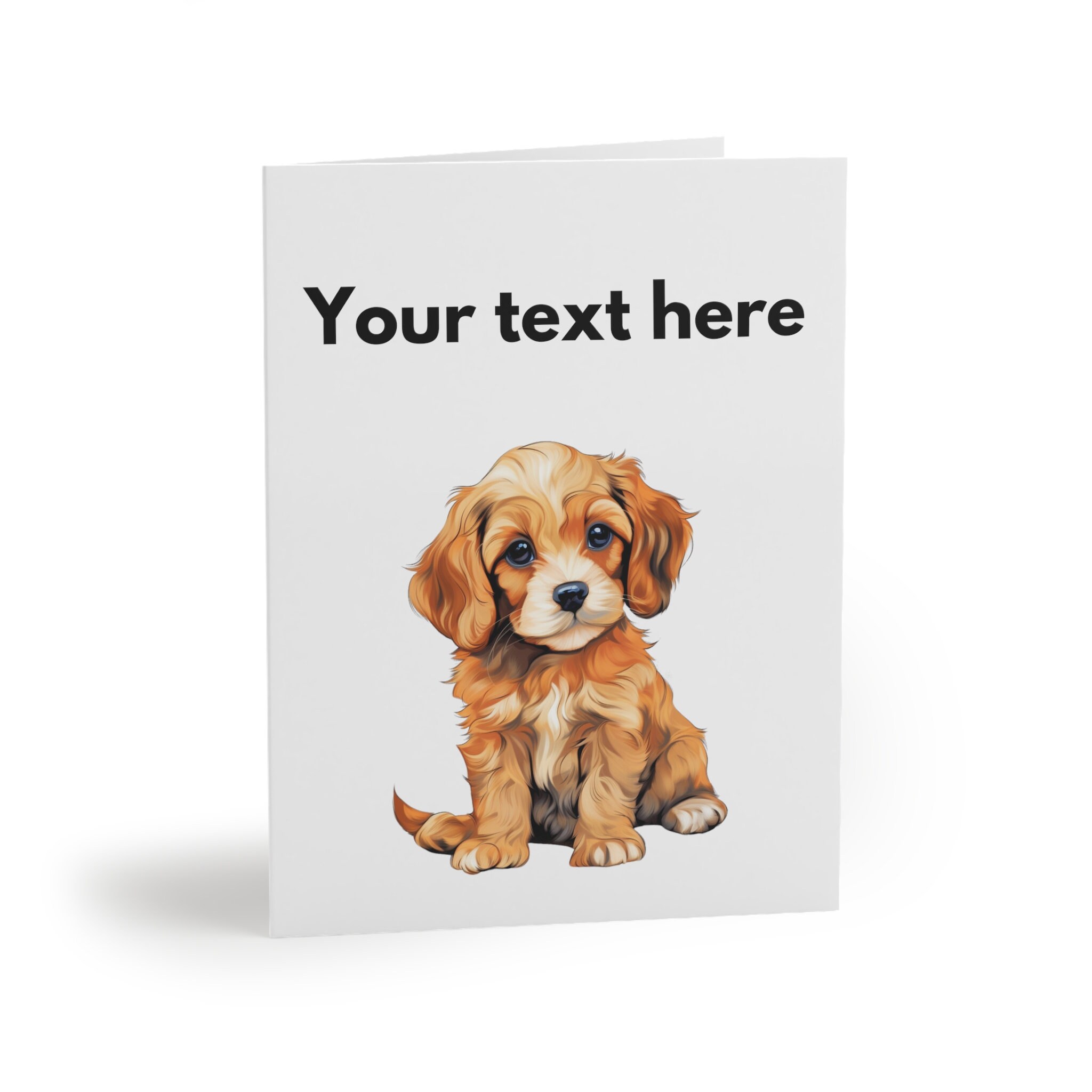 Cavapoo Greeting Card Custom Text Card for Cavapoo Owner Cavapoo Card ...