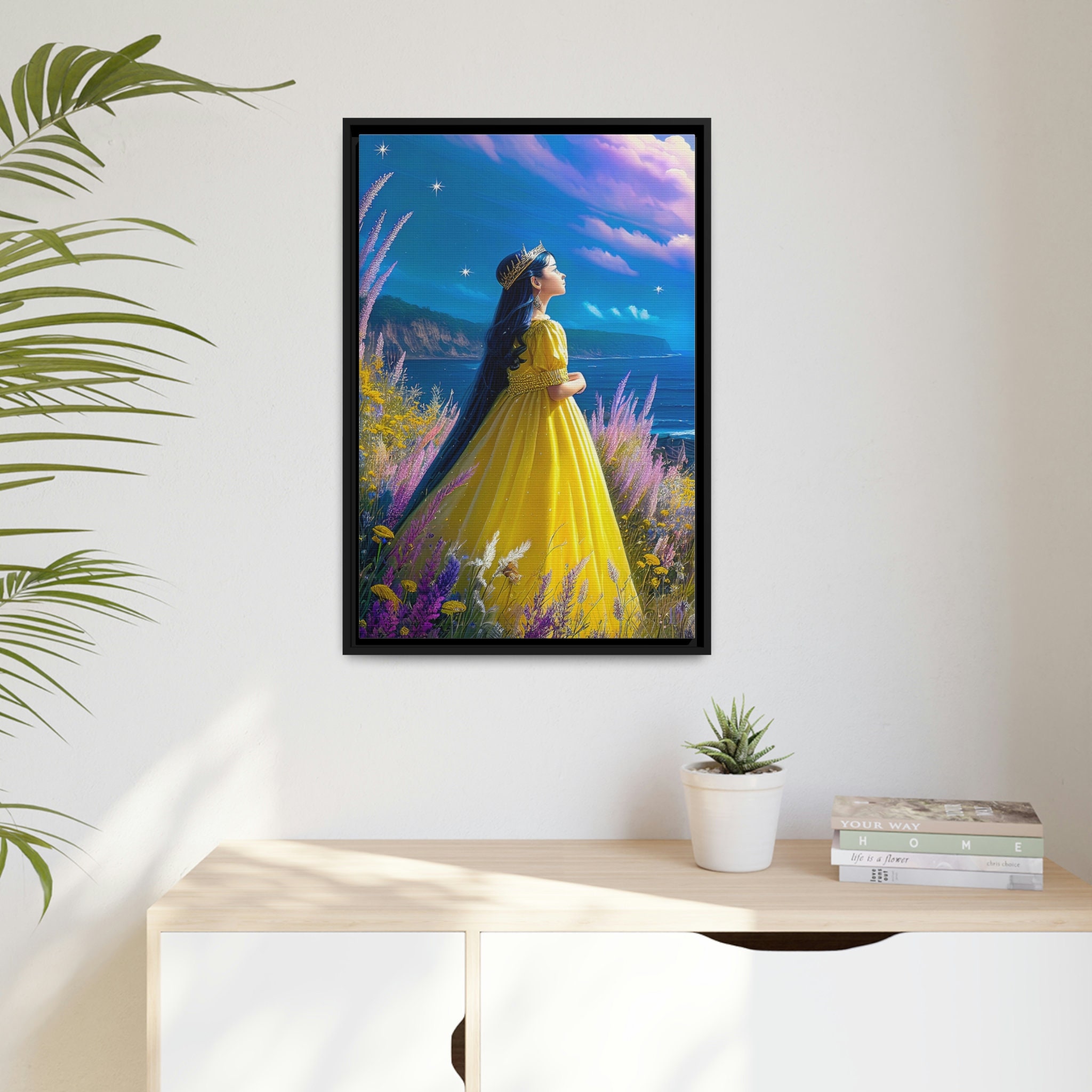 Enchanted Crown of the Realms Matte Canvas Black Frame - Etsy