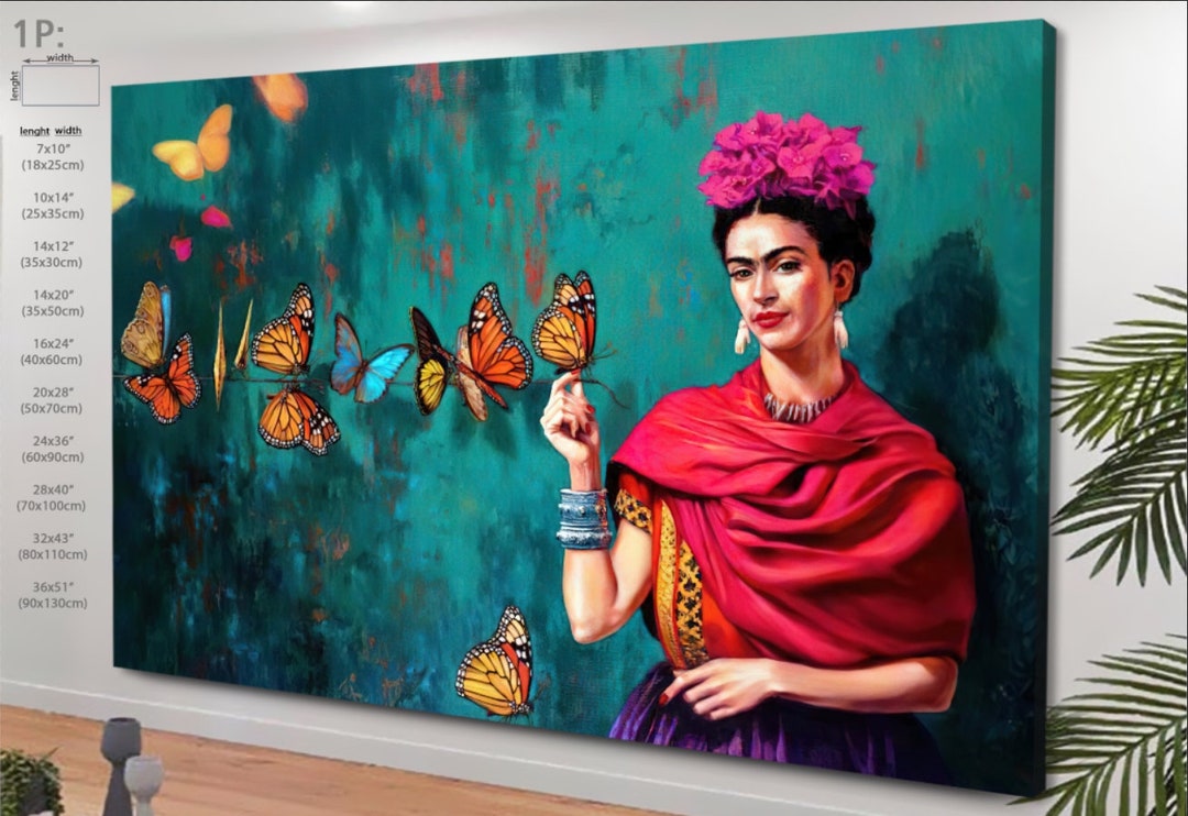 Frida Kahlo Photo, Frida Kahlo Wall Art, Frida Kahlo Canvas, Frida ...