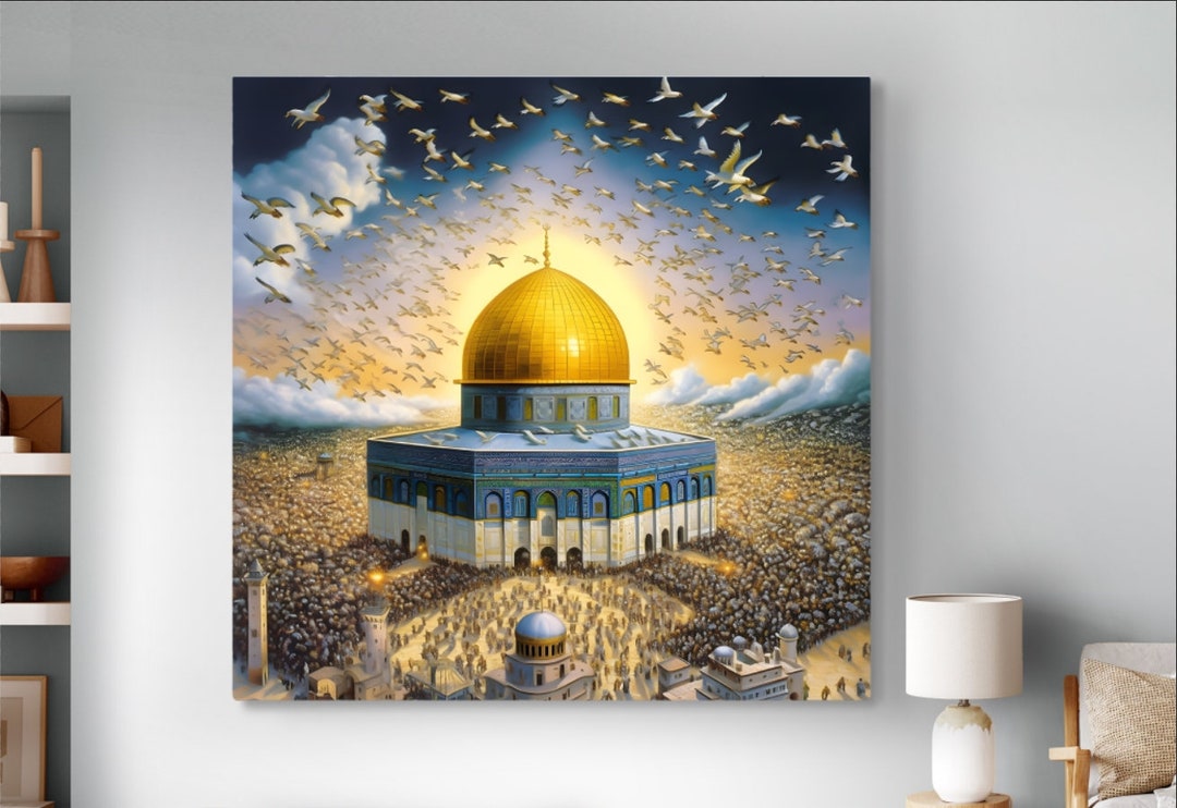 Islamic Wall Art, Al Aqsa Mosque, Masjid Al Aqsa Art, Jerusalem Wall ...