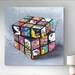 Cube Graffiti Printing, Rubiks Cube Wall Art, Colorful Wall Art, Game ...