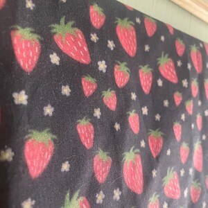 Strawberry Cotton Fabric - Etsy