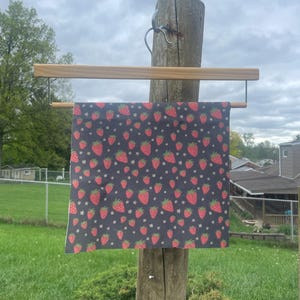 Strawberry Cotton Fabric - Etsy