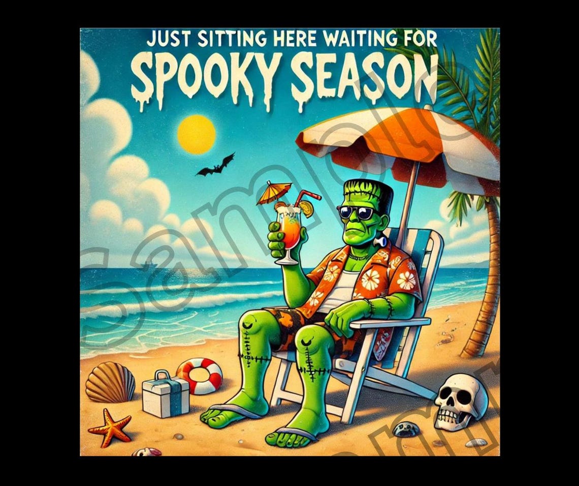 Digital Download Design - Frankenstein, Graphic Design, Halloween ...