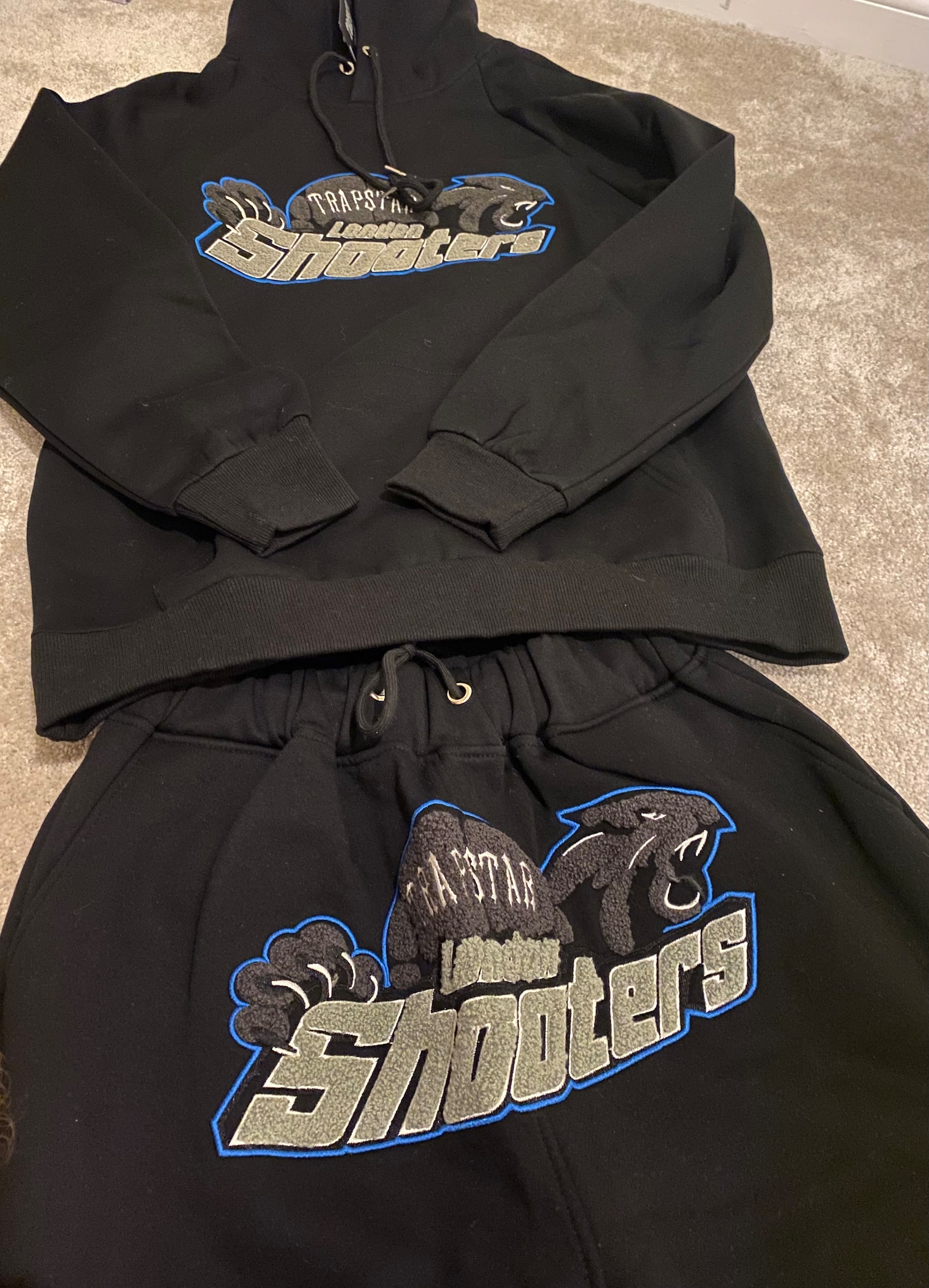 Brand New Trapstar Shooter Black Blue Tracksuit - Etsy
