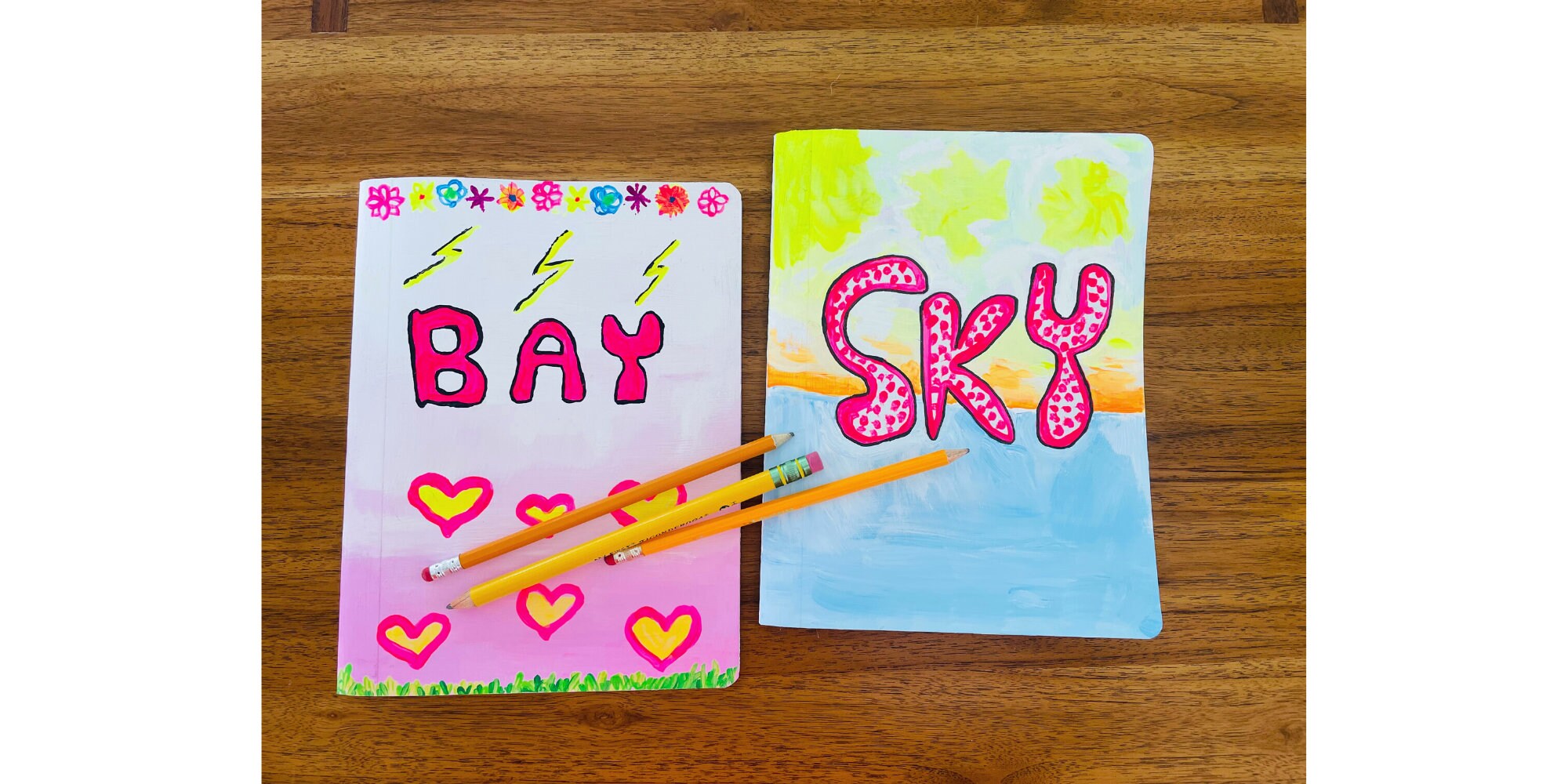 Hand Painted Personalized Composition Book Customized Notebook - Etsy