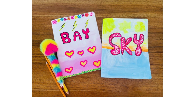 Hand Painted Personalized Composition Book Customized Notebook - Etsy