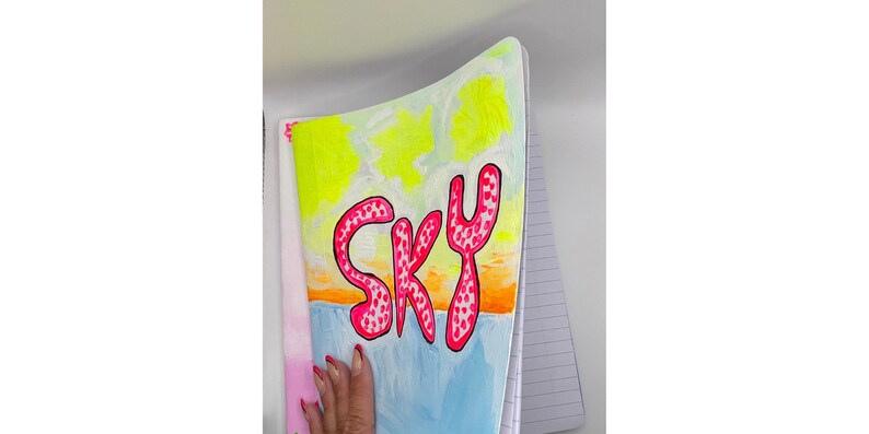 Hand Painted Personalized Composition Book Customized Notebook - Etsy