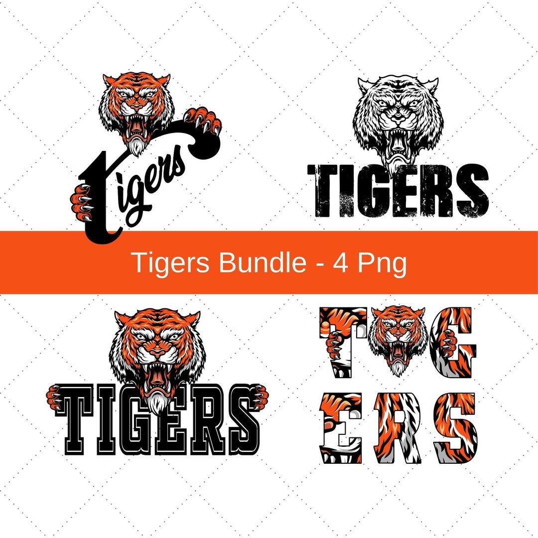 Tigers Bundle PNG Tigers Mascot Sublimation Design Digital - Etsy
