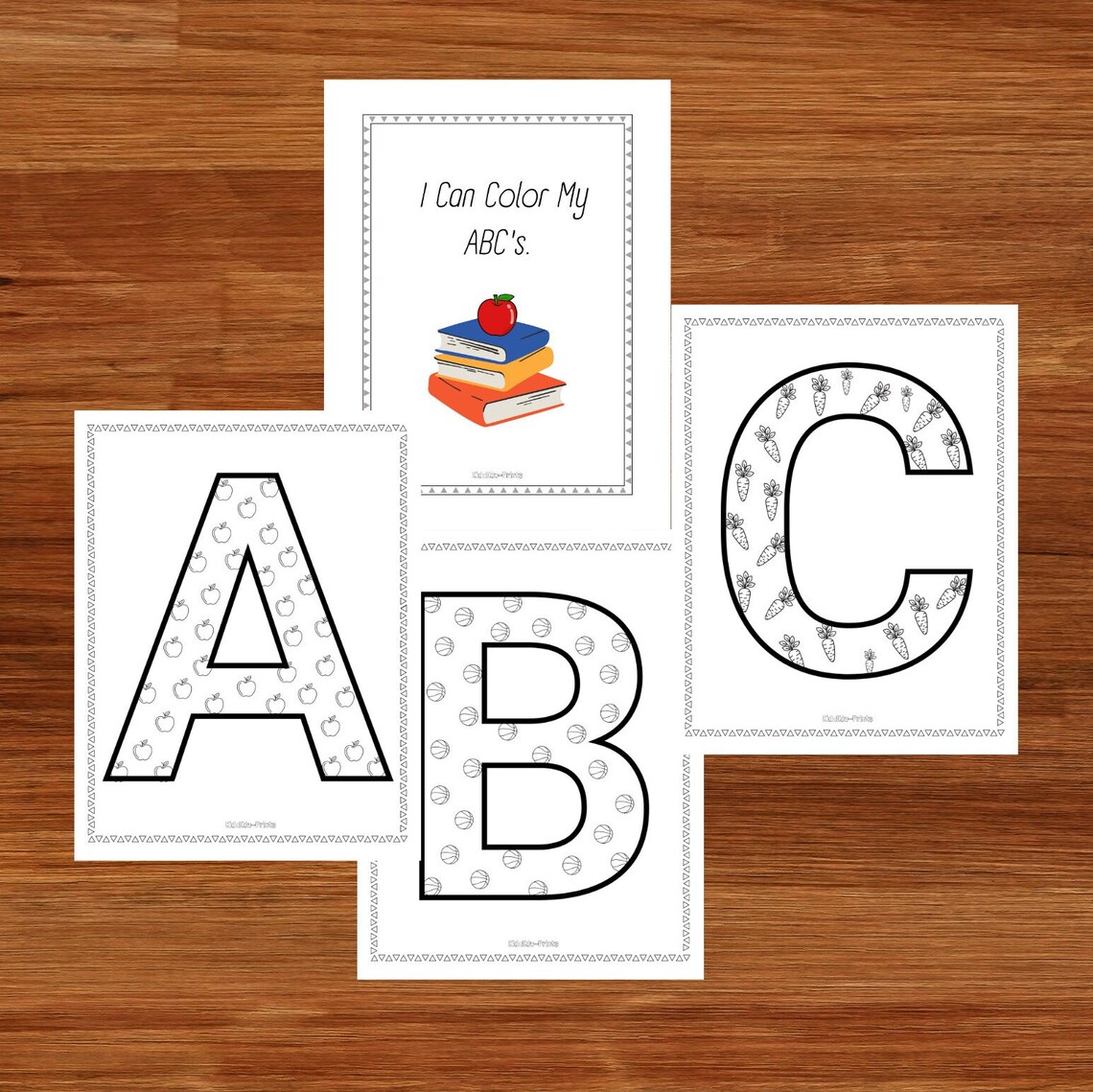 Printable Alphabet Coloring Pages | Preschool Worksheets | Set of 26 ...