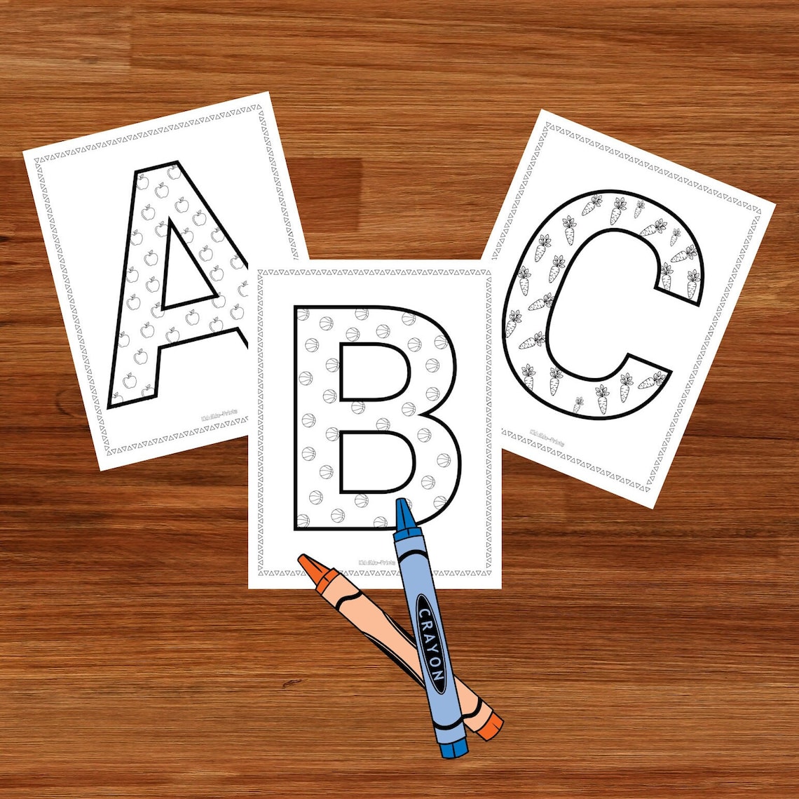 Printable Alphabet Coloring Pages | Preschool Worksheets | Set of 26 ...