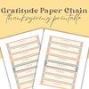 Gratitude Paper Chain, Thanksgiving Printable Activity, Thankfulness ...