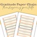Gratitude Paper Chain, Thanksgiving Printable Activity, Thankfulness ...