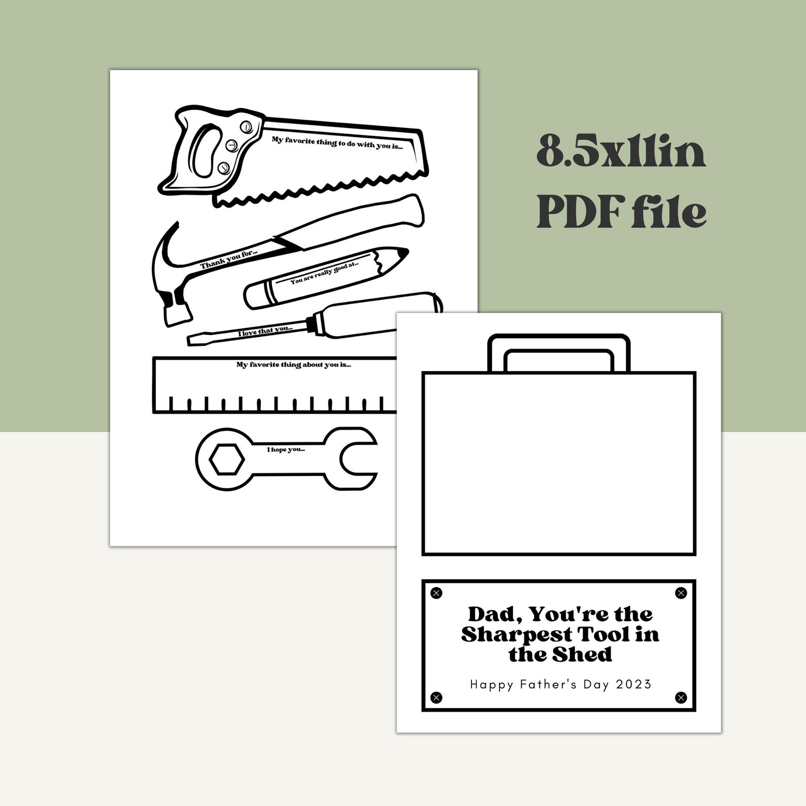 Fathers Day Toolbox Craft for Kids, Father's Day Gift From Kids ...