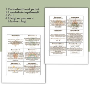 Printable Jesse Tree Ornament Set: Daily Scripture Advent Activity (PDF ...