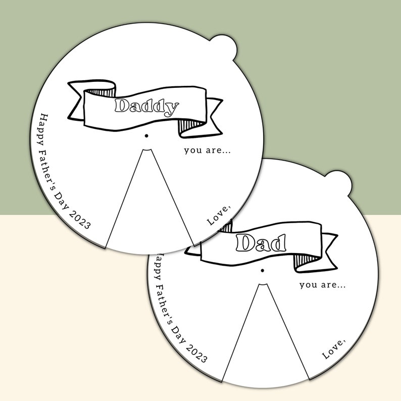 Father's Day Craft for Kids, Father's Day Interactive Card, Father's ...