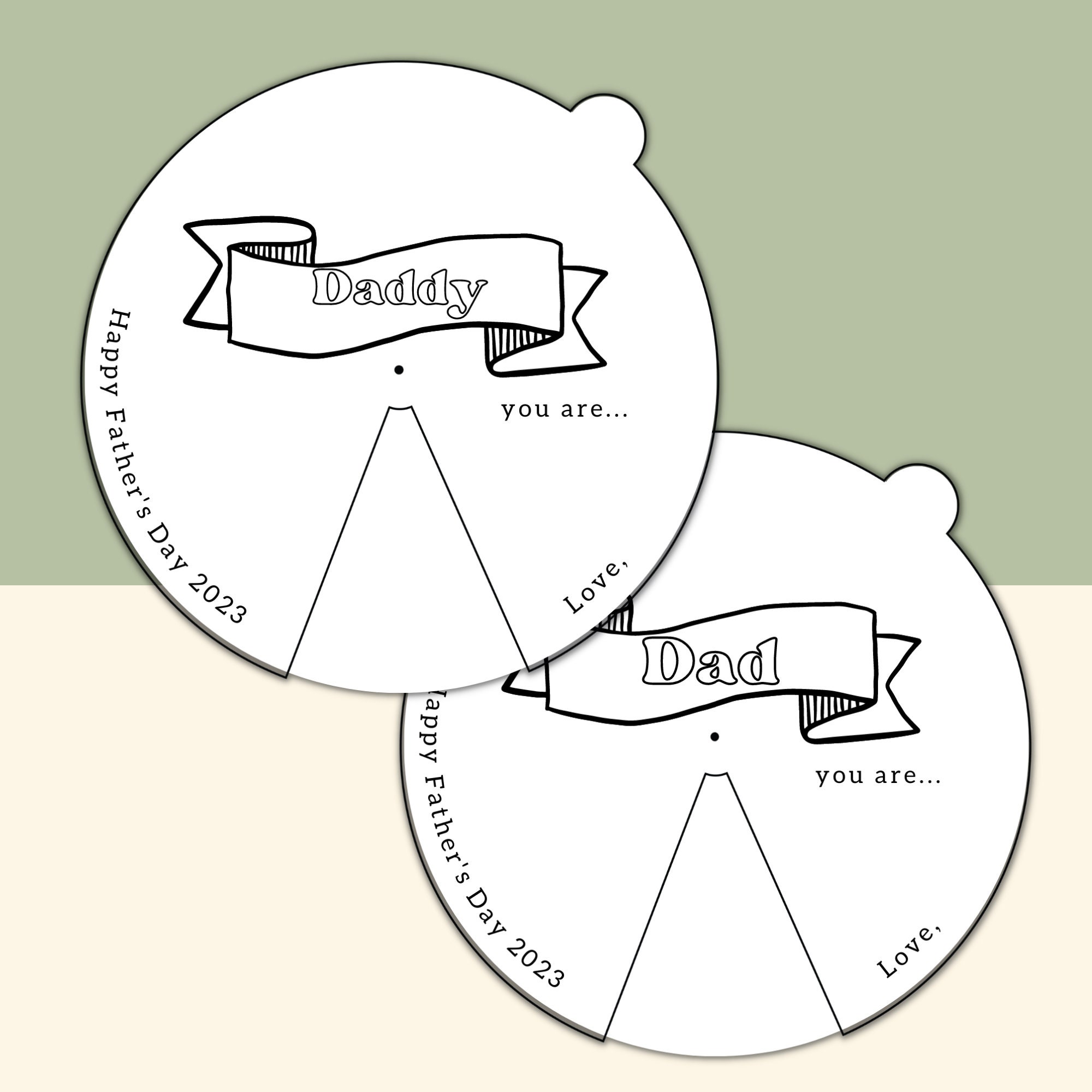 Father's Day Craft for Kids, Father's Day Interactive Card, Father's ...