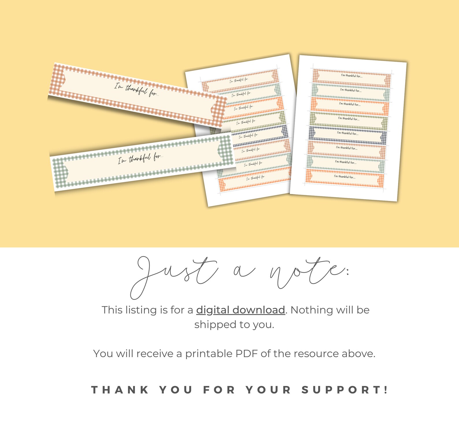 Gratitude Paper Chain, Thanksgiving Printable Activity, Thankfulness ...