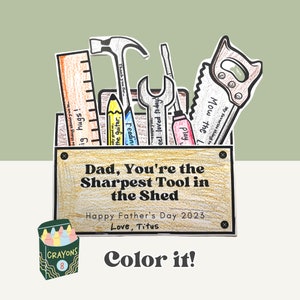 Fathers Day Toolbox Craft for Kids, Father's Day Gift From Kids ...