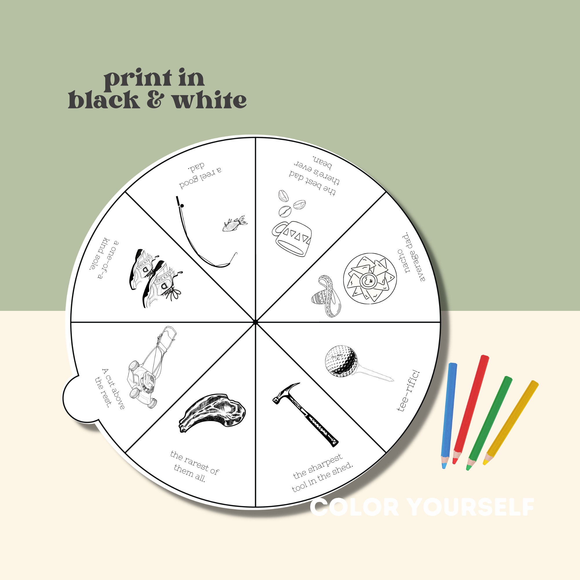 Father's Day Craft for Kids, Father's Day Interactive Card, Father's ...