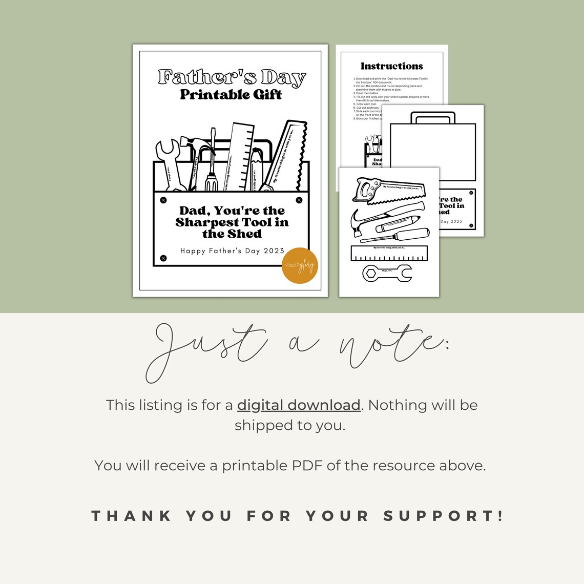 Fathers Day Toolbox Craft for Kids, Father's Day Gift From Kids ...