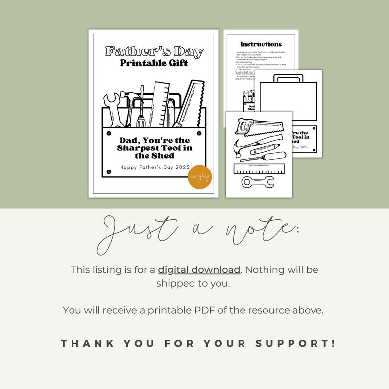 Fathers Day Toolbox Craft for Kids, Father's Day Gift From Kids ...