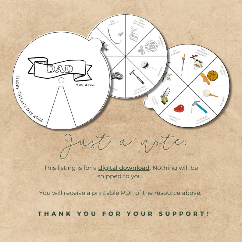 Father's Day Craft for Kids Father's Day Interactive - Etsy