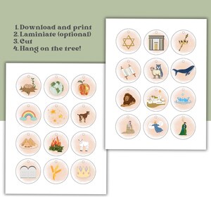 Printable Jesse Tree Ornament Set: Daily Scripture Advent Activity (PDF ...
