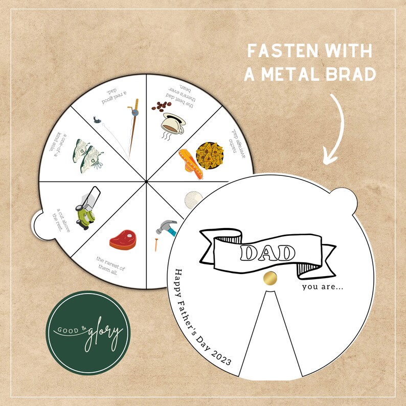 Father's Day Craft for Kids Father's Day Interactive - Etsy