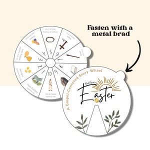 Easter Story Wheel, Resurrection Sunday Lesson, Holy Week Easter ...