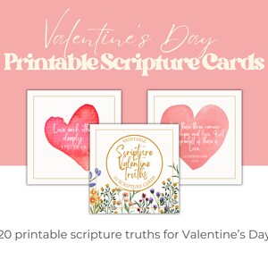 Valentine's Day Scripture Cards, Printable Valentine Cards for Kids ...