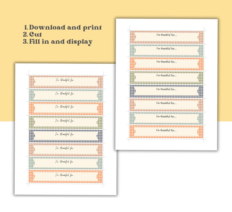 Gratitude Paper Chain, Thanksgiving Printable Activity, Thankfulness ...