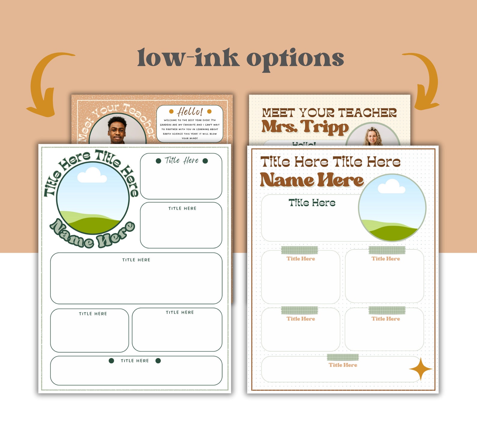Editable Meet the Teacher Template, Meet the Teacher Printable, Middle ...