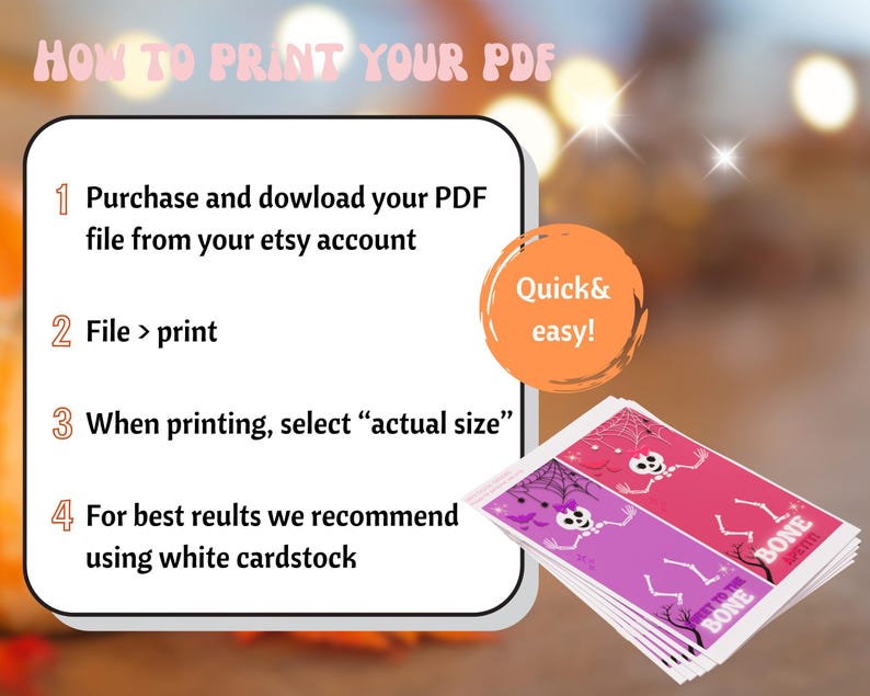 Skeleton Donut Card Halloween Printable: Halloween Party Favor ...