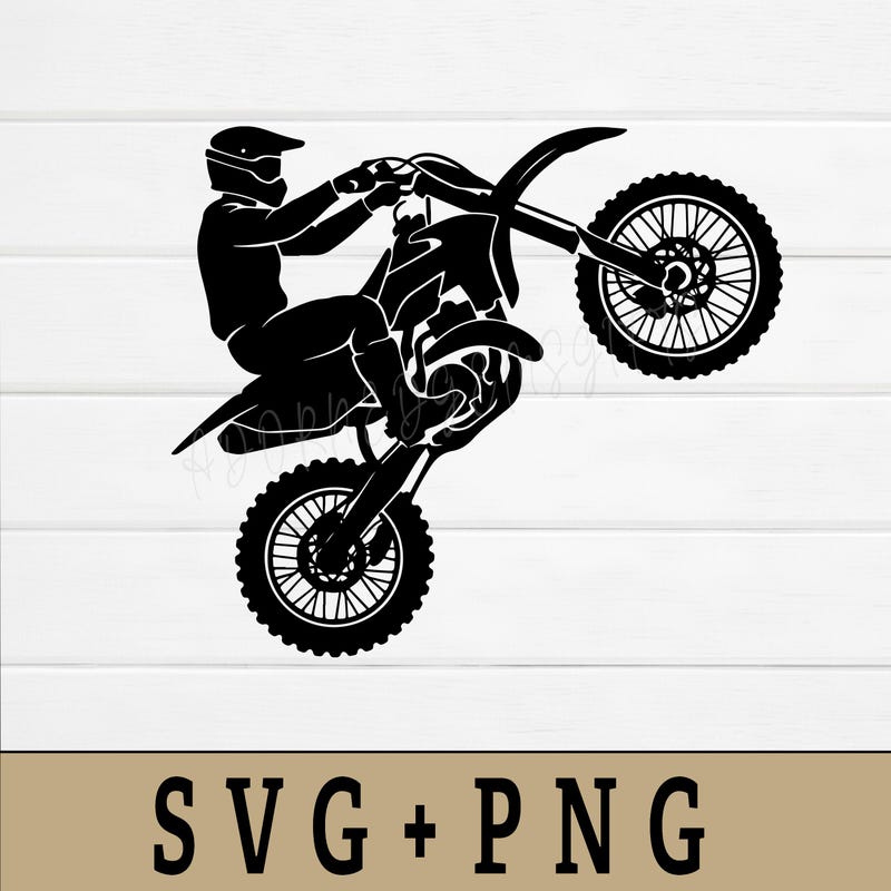 Wheelie Motorcycle Decal - Etsy