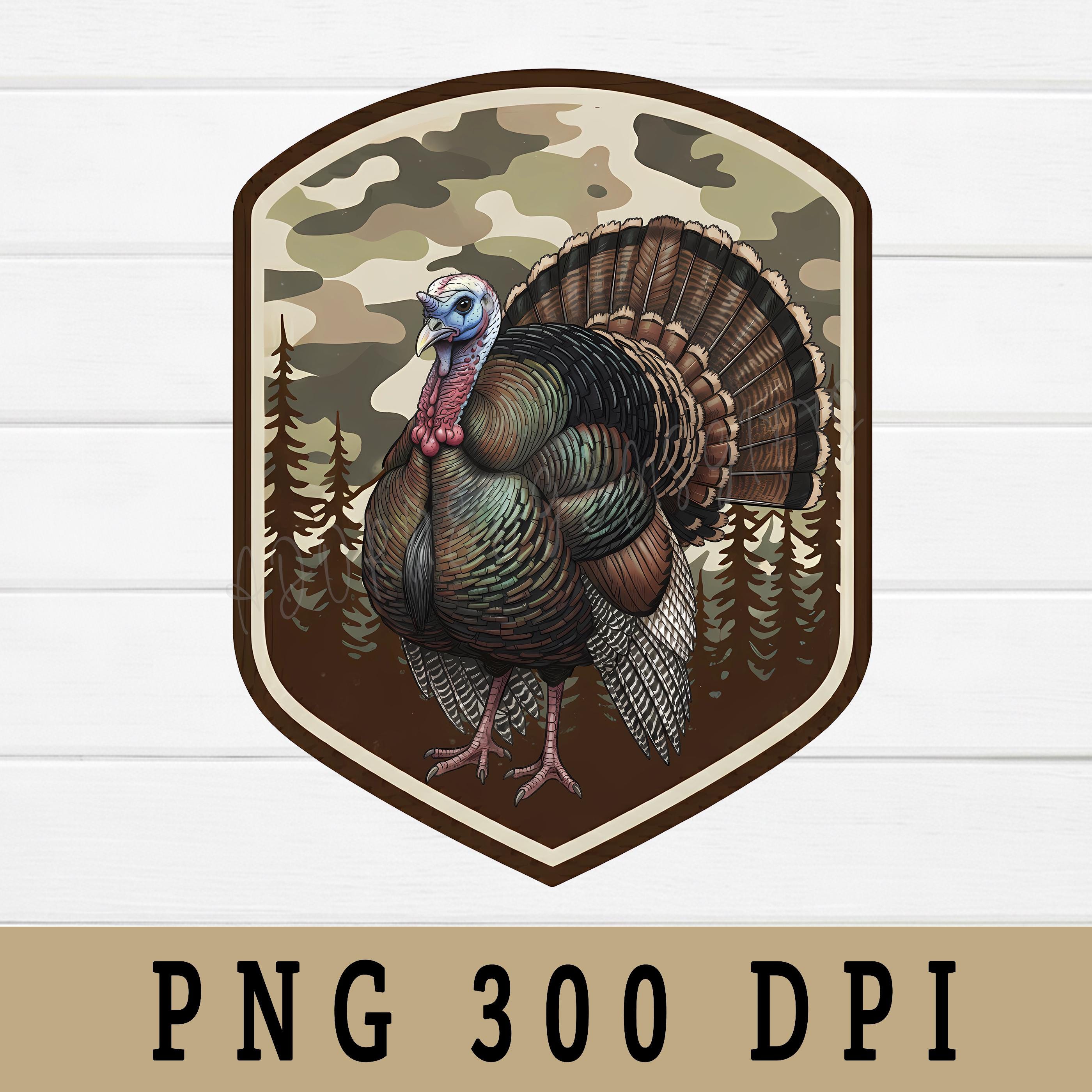 Turkey Camo Hunting Png, Camouflage Design, Hat Patch Design Digital ...
