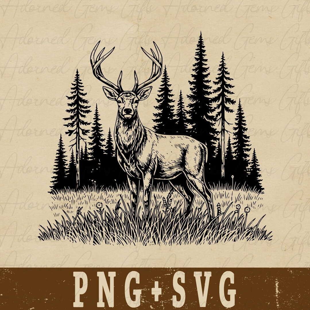 Big Buck SVG PNG - Etsy