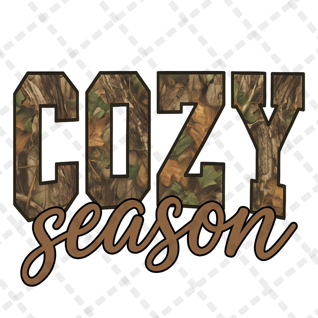 Cozy Season Camo Png, Camouflage Sublimation Design for Shirt, Fall ...
