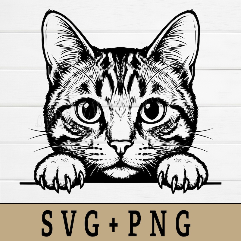Tabby Cat Design - Etsy