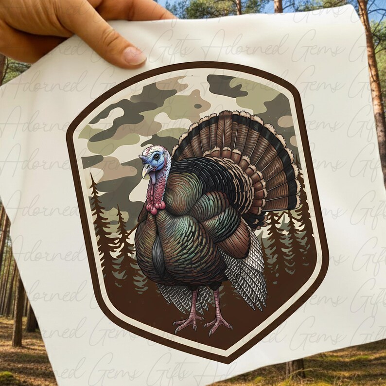 Turkey Camo Hunting Png, Camouflage Design, Hat Patch Design Digital ...