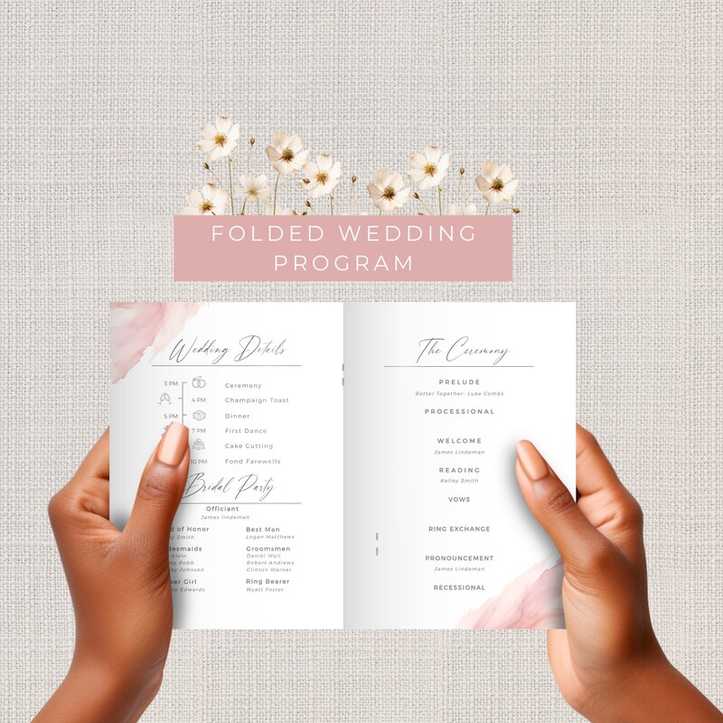 Folded Program - Etsy