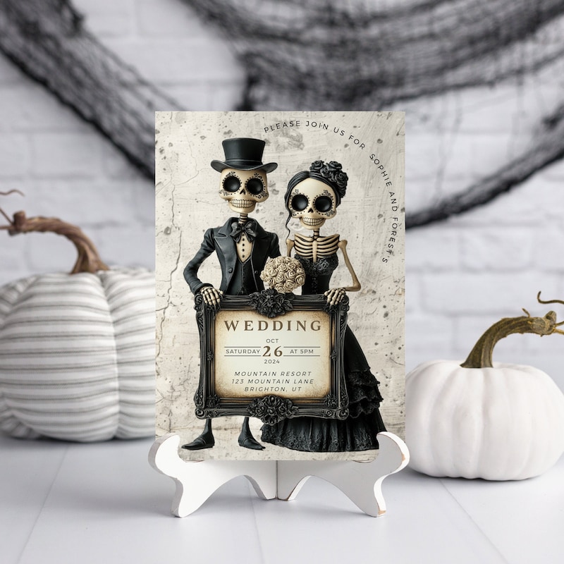 Goth Wedding Invitation - Etsy