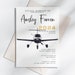 Graduation Party Invitation Template | Aviation Phone Invite | Editable ...
