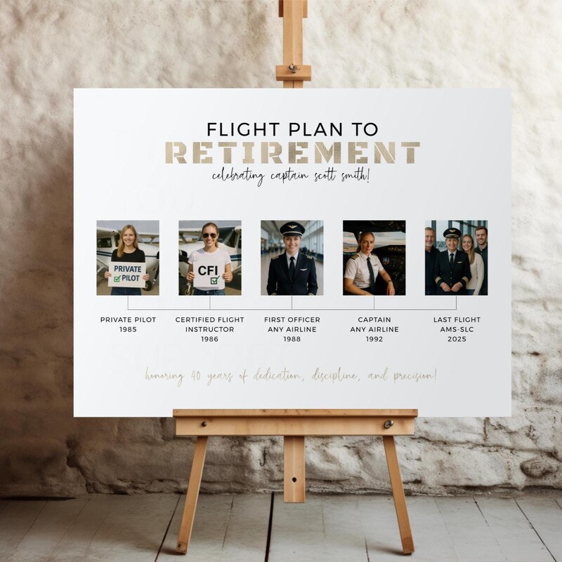 Pilot Retirement - Etsy