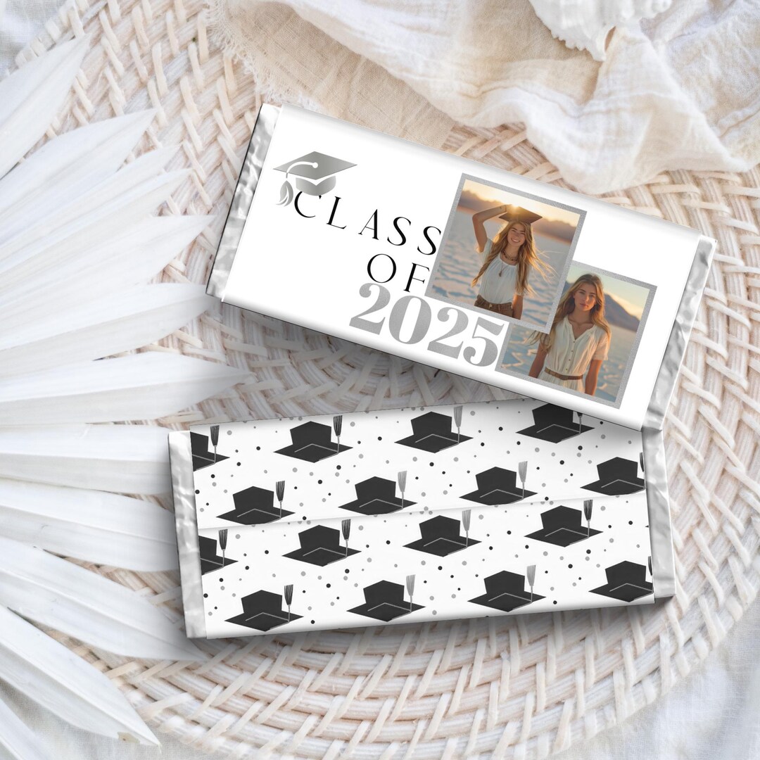 Custom Graduation Candy Bar Wrappers | Editable & Printable | Photo ...
