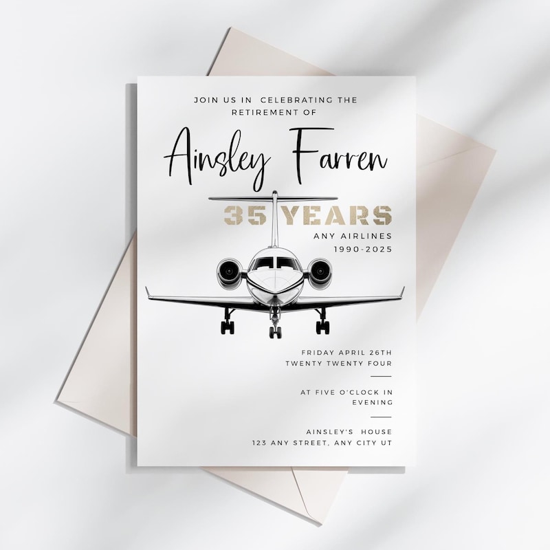 Airline Retirement Flight - Etsy