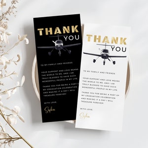 Graduation Invitation Bundle, Aviation Invite Template, Pilot Grad ...