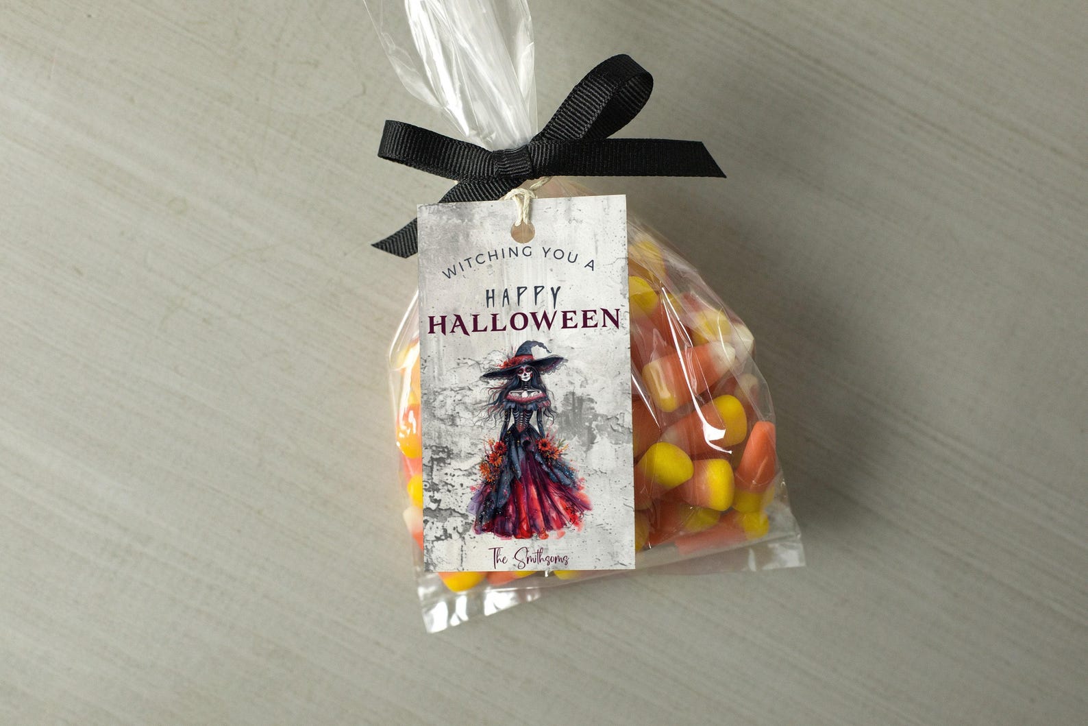 Halloween Gift Tag Template, Witch Halloween Tags, Halloween Party ...