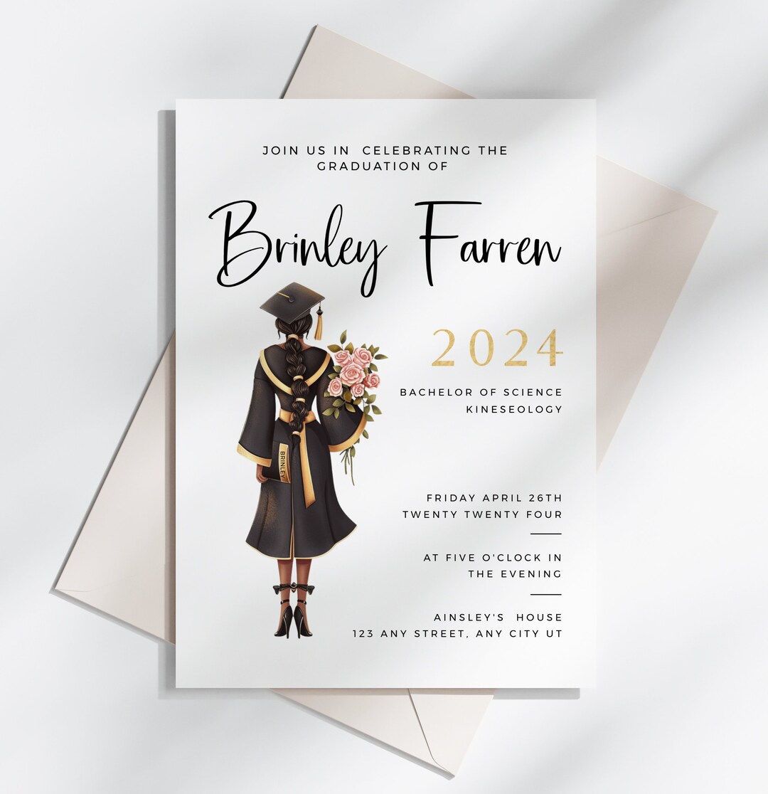 Graduation Party Electronic Invitation, College Graduation Announcement ...